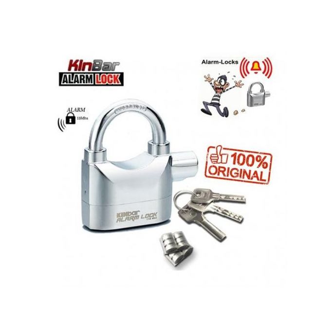 Exclusive discounts for Kin Bar Security Alarm Padlock Lock (Big) SILVER