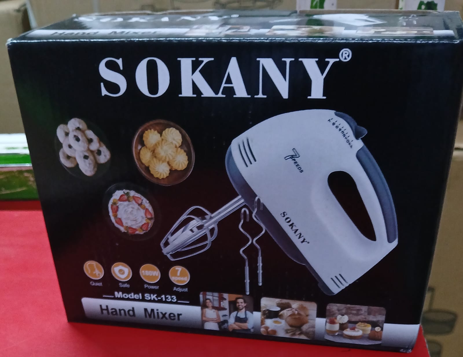 Best price for Sokany Electric Hand Mixer With Bowl,Whisk Egg Beater Cake Baking . Either place ...