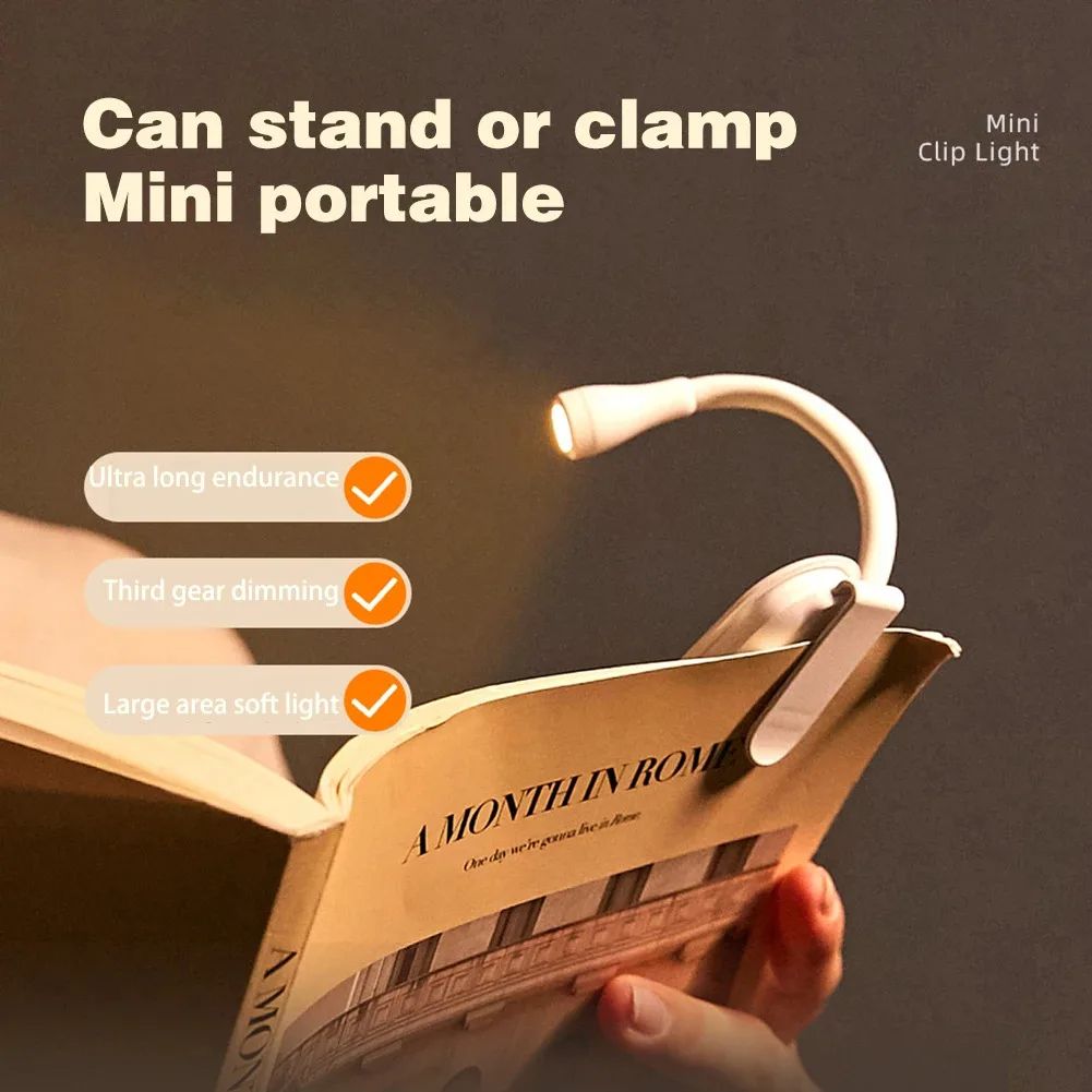 Best price for Mini LED Book Light 3 Brightness Adjustable USB ...