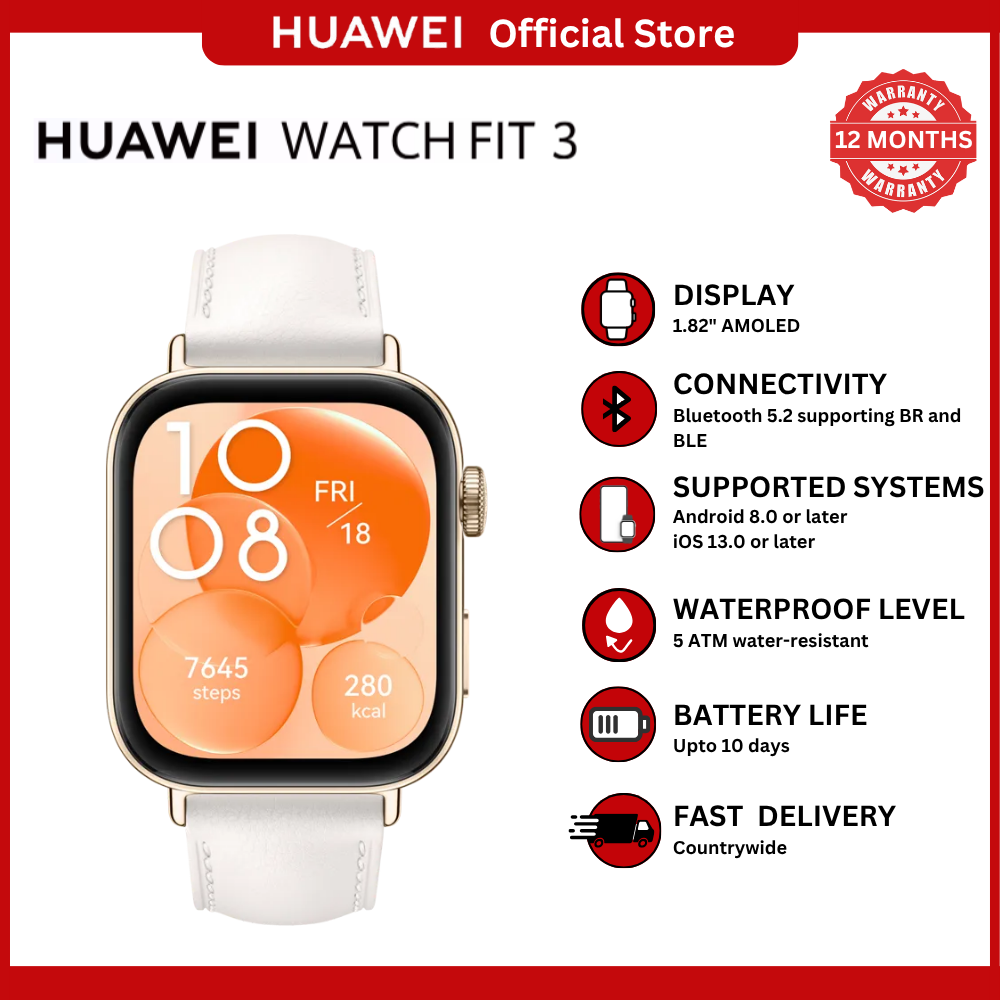 Best price for [Huawei Official] Huawei Watch Fit 3- 1.82" AMOLED ...