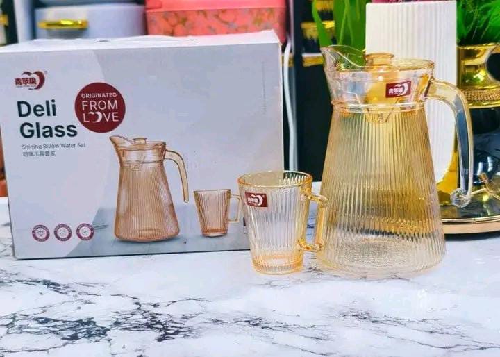 Best price for 7pcs glass water set Glass Water jug 1500 ML, Glass ...