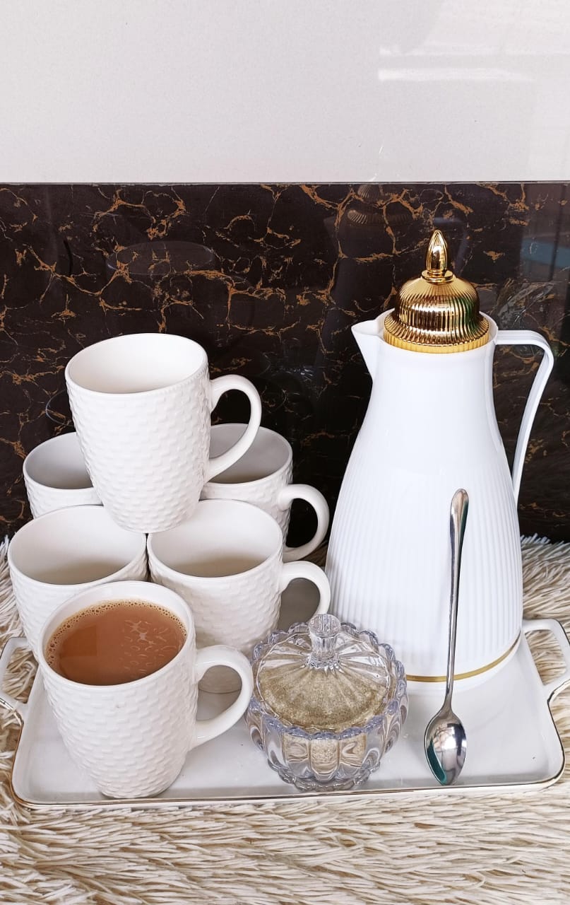 Best price for Beautiful tea sets ~1 flask (I litre) ~6 cups ~1 sugar ...