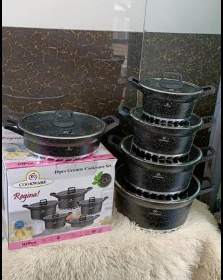 Best price for 😇COOk To PERFECTION 🔅😇Bosch 10 PCS Granite Cookware Set ...