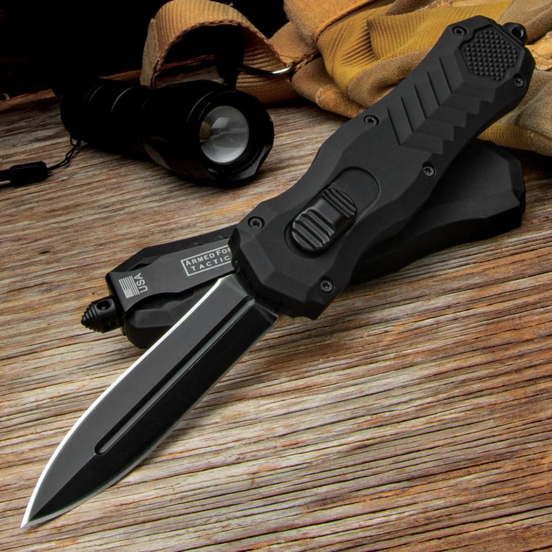 Best price for Retractable pocket knife Armed Force Tactical Black ...
