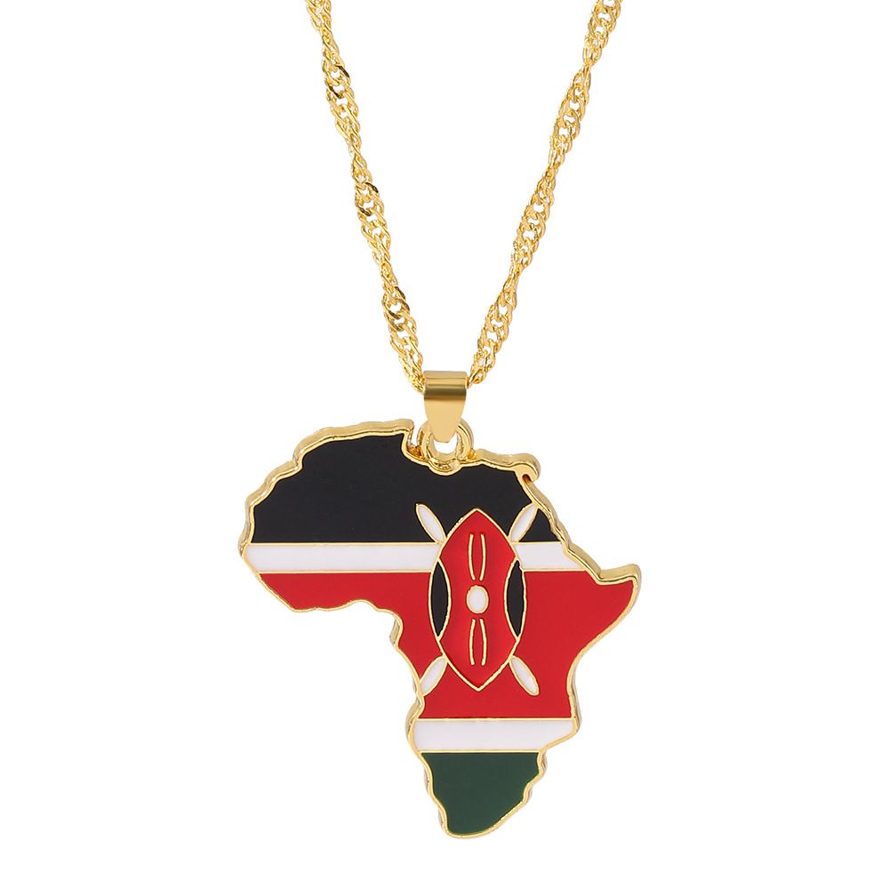 Best price for Africa Map Kenya Map Pendant Necklace Color-Kenya 1001281096