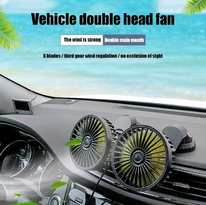 Best price for 360 Degree Rotatable Car Fan - 12V DC Electric 2 Speed ...