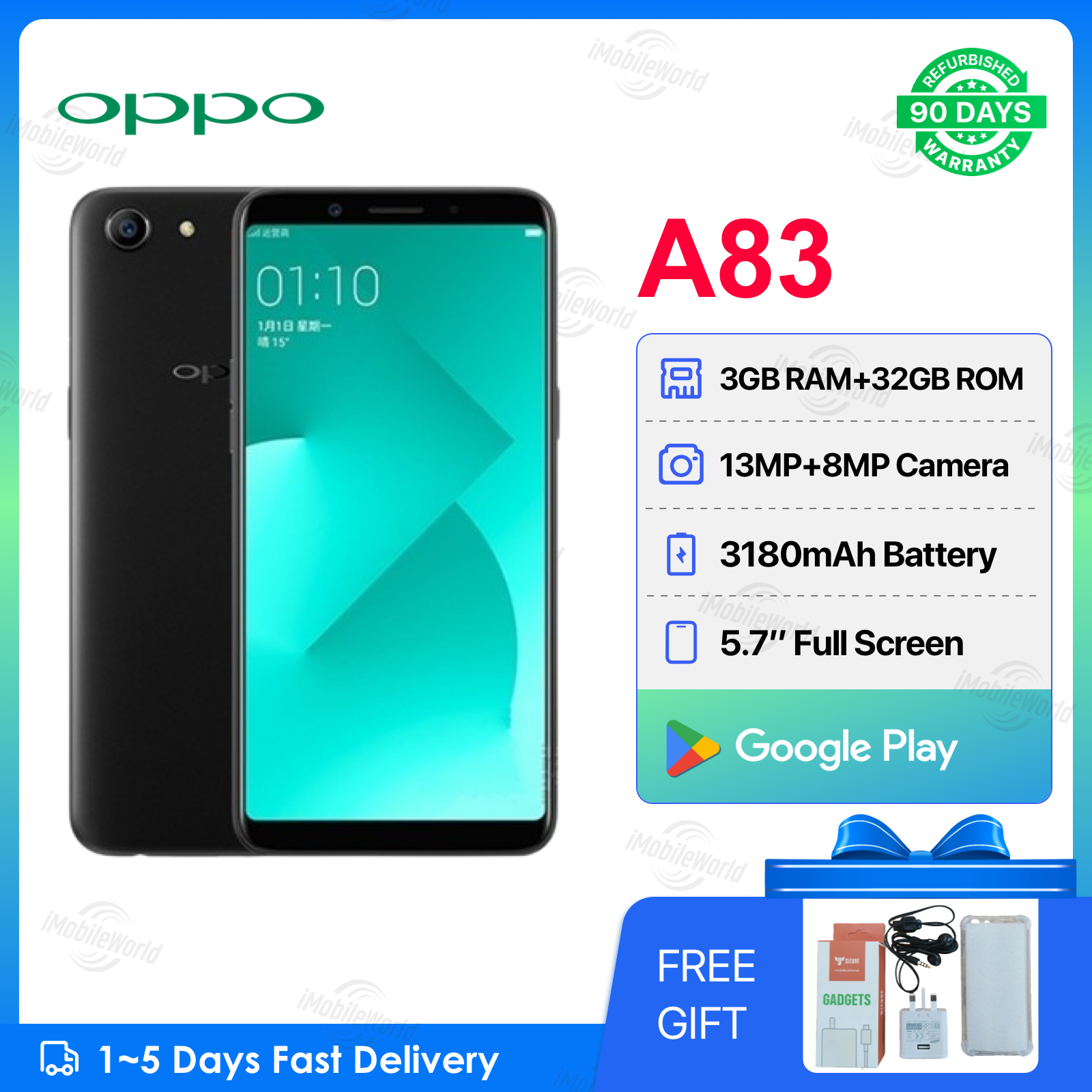 Best price for Refurbished OPPO A83 3GB RAM 32GB ROM 5.7inch 3200mAh ...