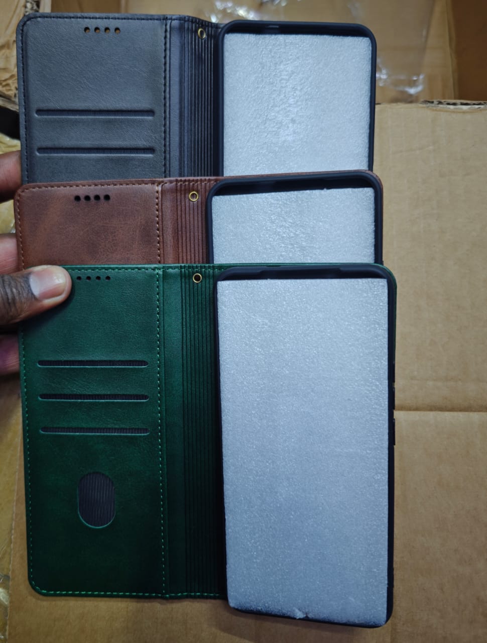 Best price for Tecno spark 40 pro plus flip case Size-6 Color-black ...