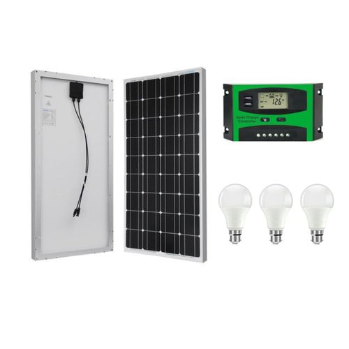 Best price for solar max 250W Solar Panel + Solar Charge Controller + 3 ...