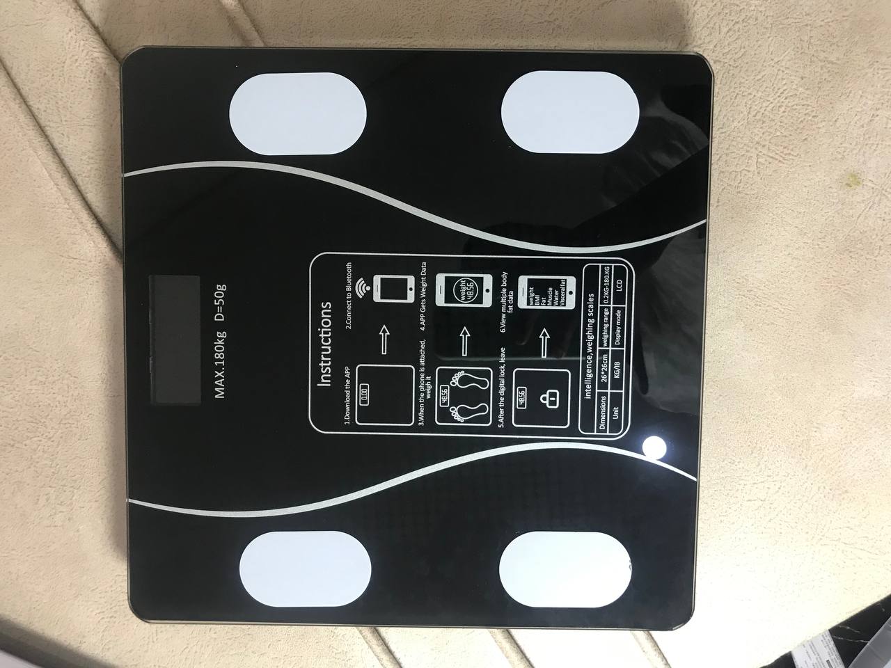 Best price for PREMIUM Digital Body Scales Black Weight Body Fat ...