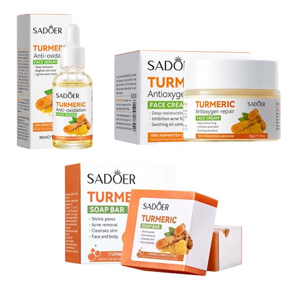 Best price for SADOER 3-in-1 Turmeric Skincare Set with Brightening ...