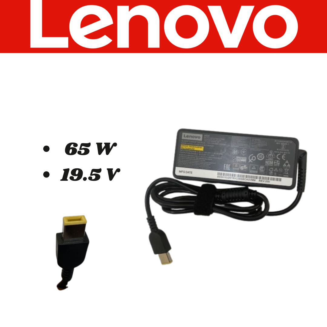 Best price for Lenovo Charger with Yellow Tip - 65W AC Adapter, 20V ...