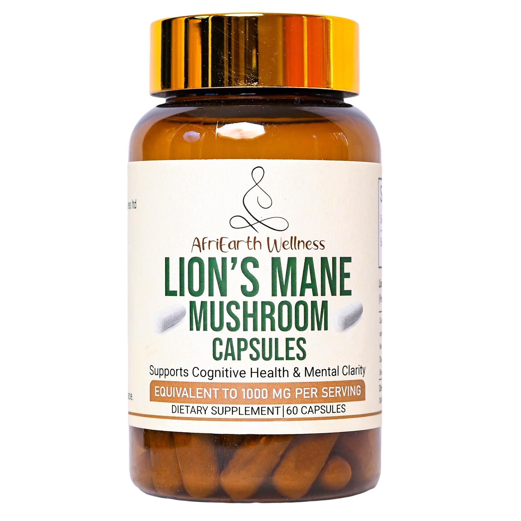 Best price for Lions Mane Supplement 1000mg 60 caps- Daily Mushroom ...