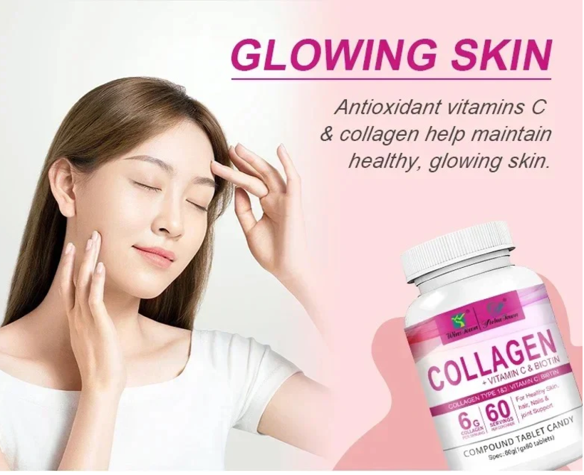 Best price for Wins Town Natural Collagen Tablets with Vitamin C and ...