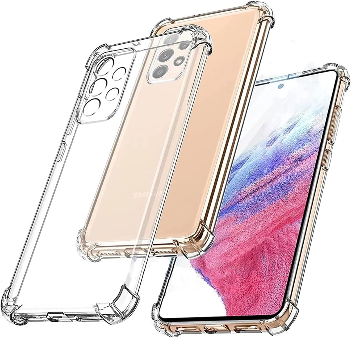 Best price for Crystal Clear Case/cover for Samsung Galaxy A33 5G Hybrid Design Hard PC Back ...