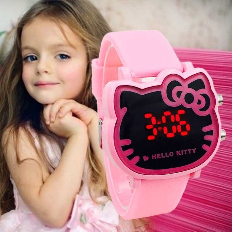 Exclusive discounts for Korean Kids Watch girl cartoon cute kt Cat LED ...