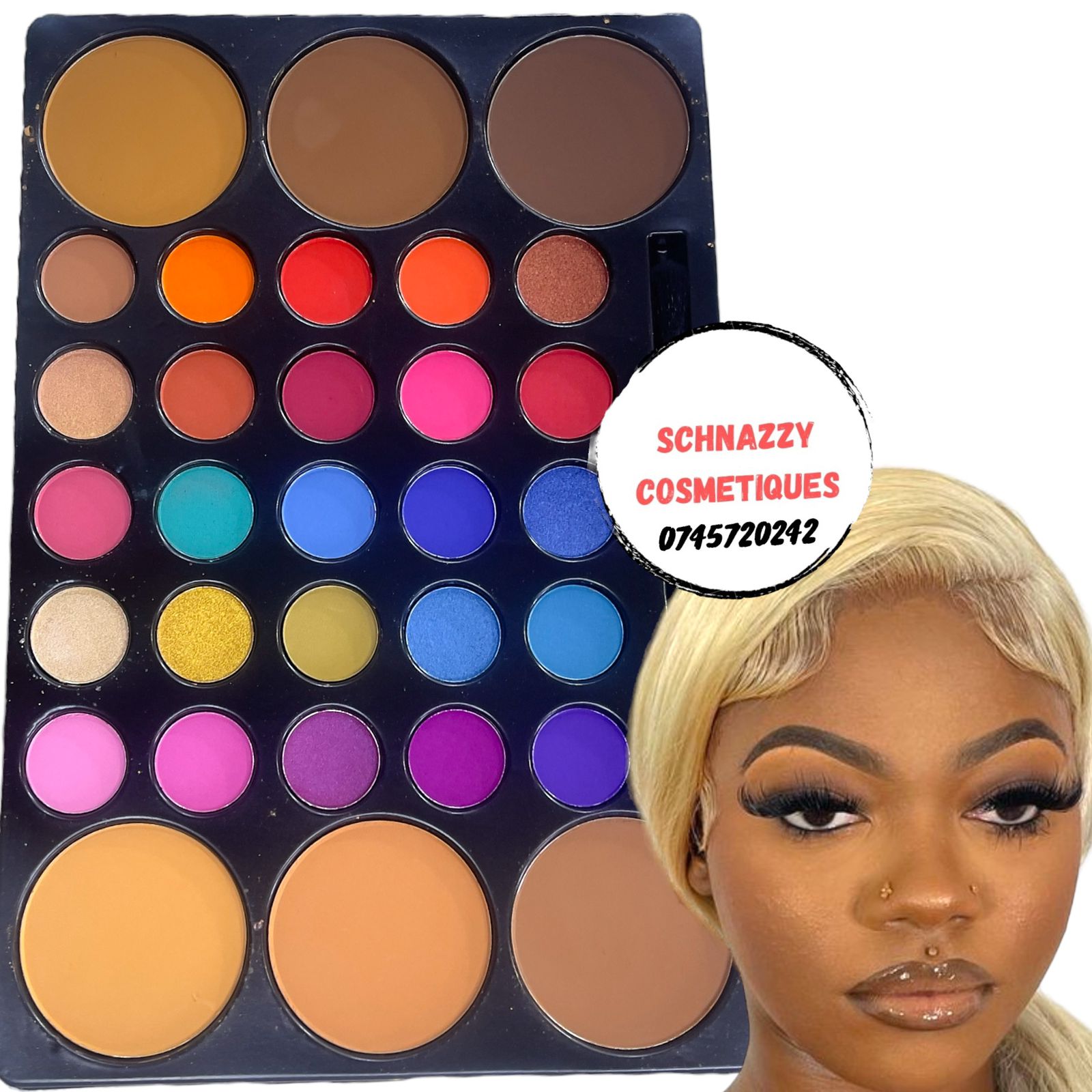 Best price for MICOLOR Multiuse Palette 25 Color Eyeshadow 6 Contour Colors Seamless Sculpt ...