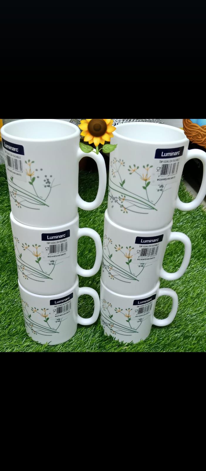 Exclusive discounts for Set of 6 Luminarc Flowered Cups,11 OZ Coffee ...