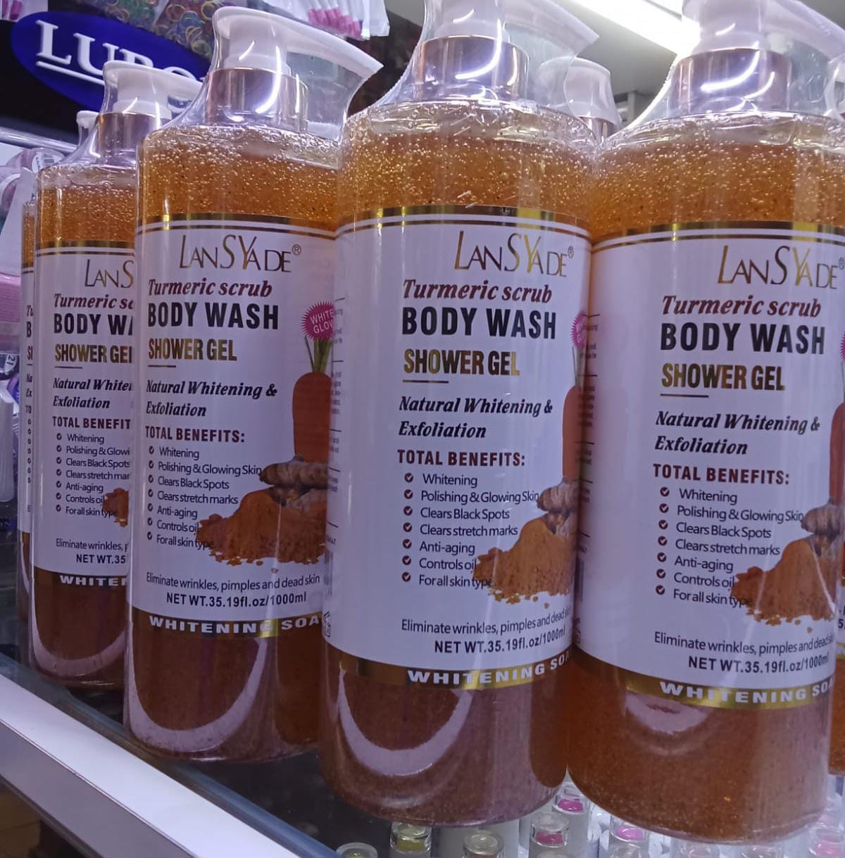 Best price for LansYade Tumeric Scrub Body Wash- Shower Gel