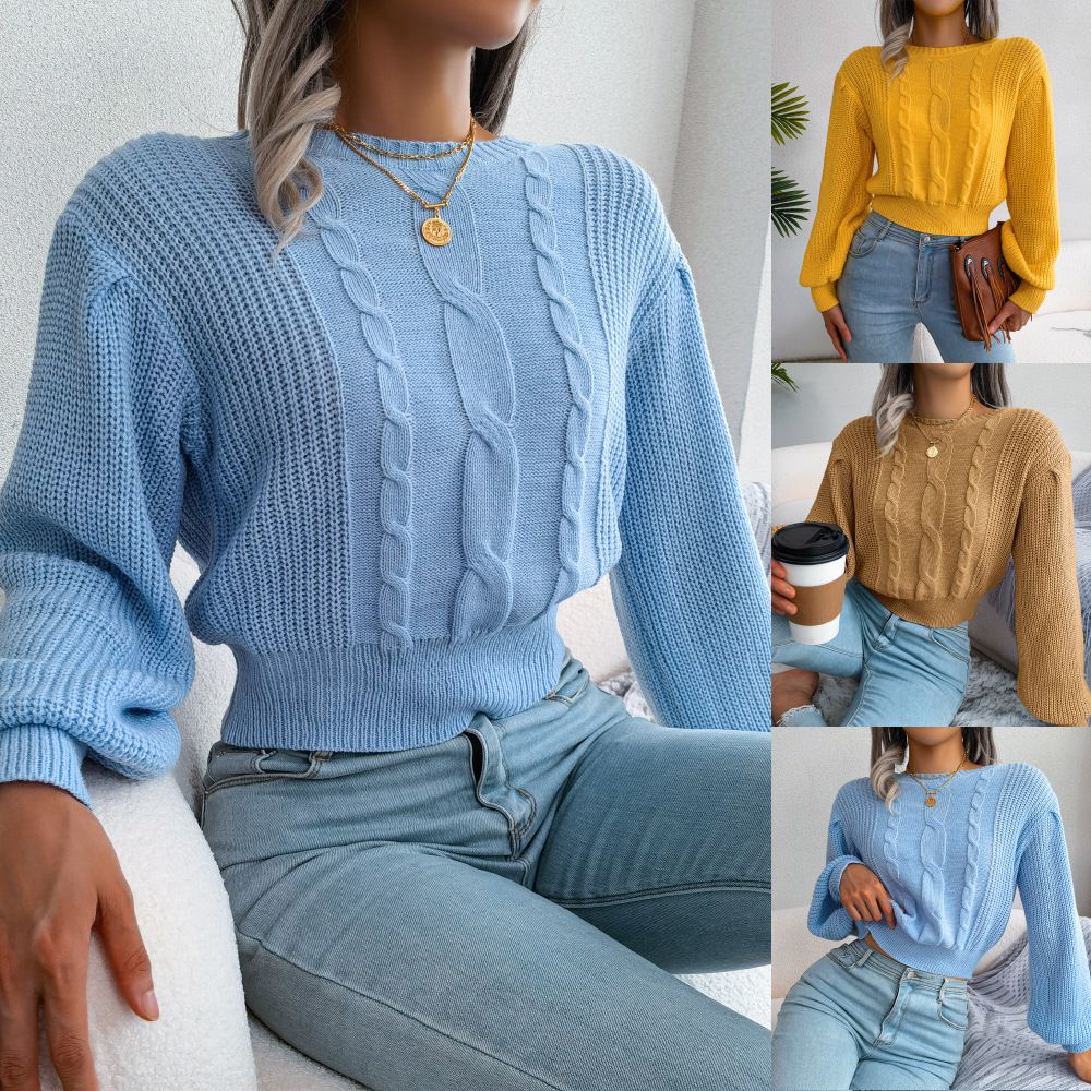 Best price for Women's Casual Long-Sleeved Slim Waist Hand Knitted ...