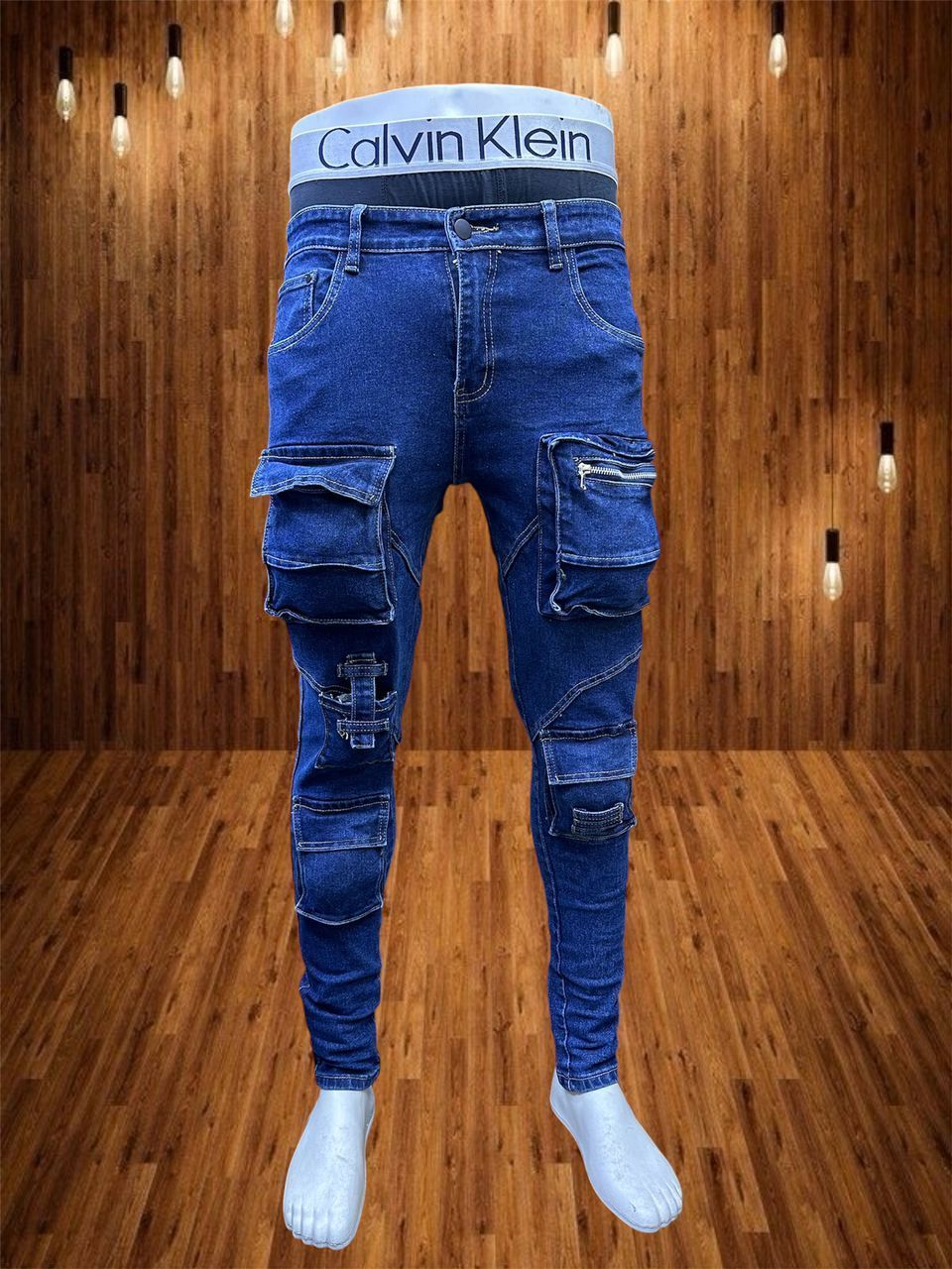Best price for Men's Classic Denim Work Pants with Pockets, Slim Fit ...