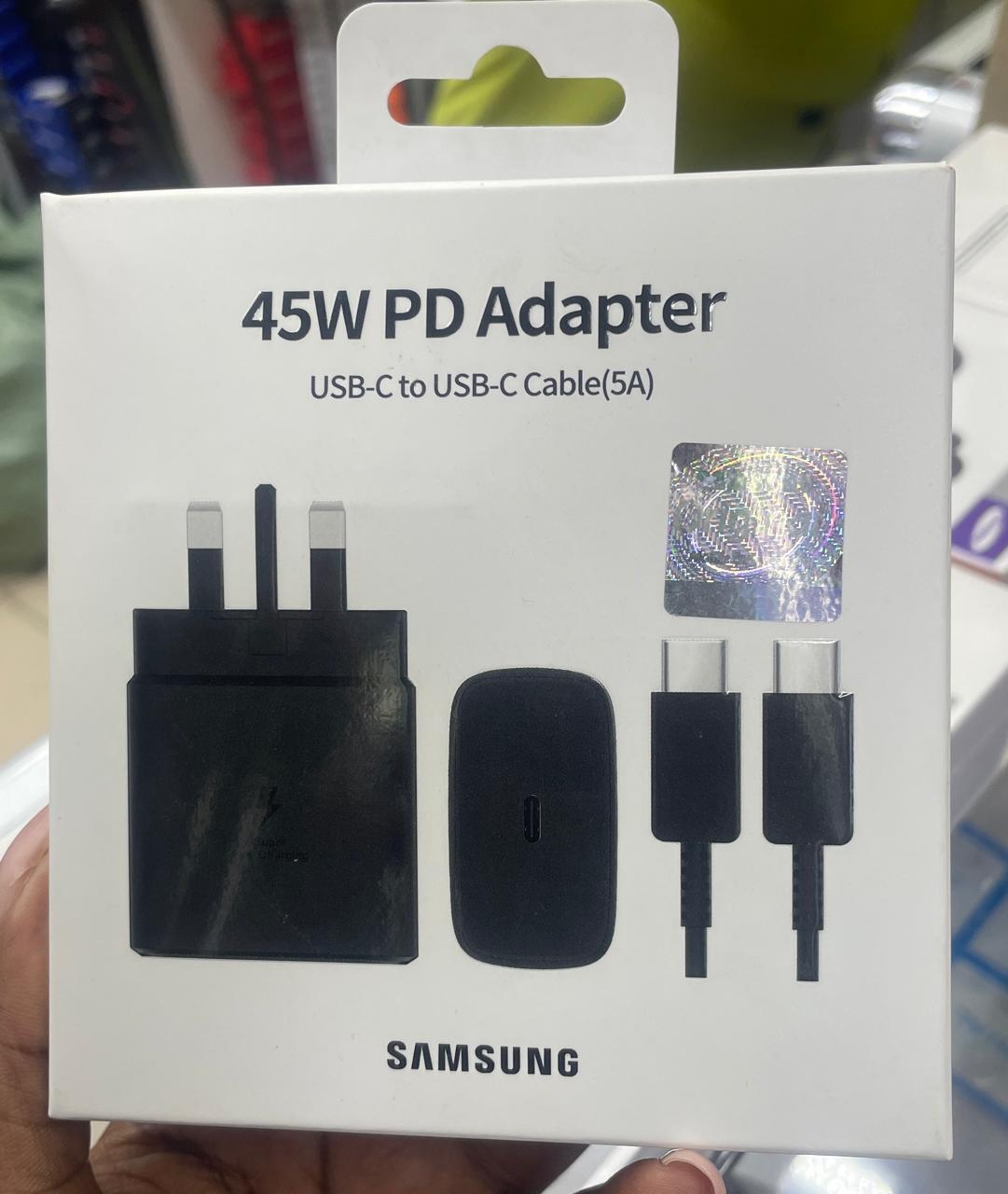 Best price for Samsung 45W Original PD Adapter USB-C Super Fast Charger.