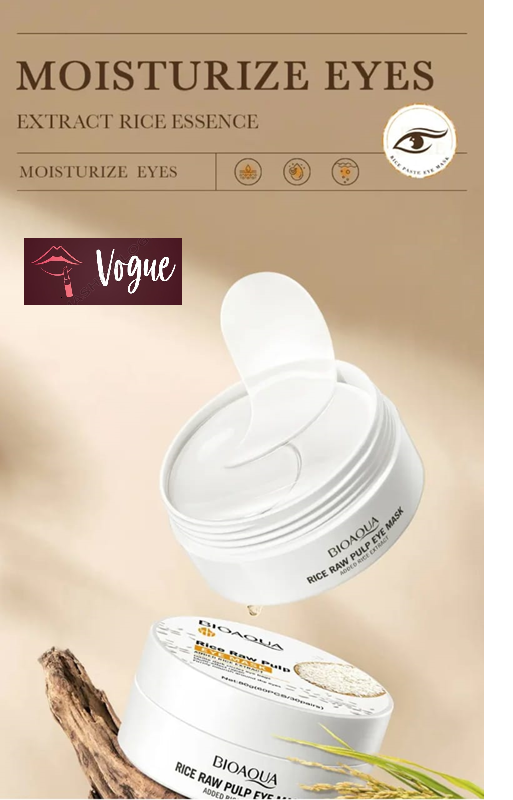 Black Friday Discounts for Bioaqua Raw Rive Pulp Eye Mask, 60pcs(30pairs) Firmly Nourish Around ...