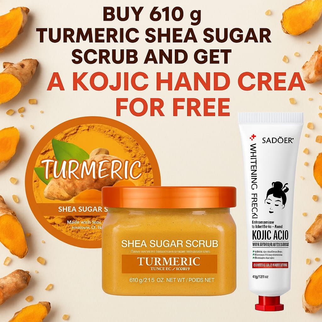 Best price for BUY A 610G EXFOLIATING TURMERIC SHEA SUGAR SCRUB AND GET ...