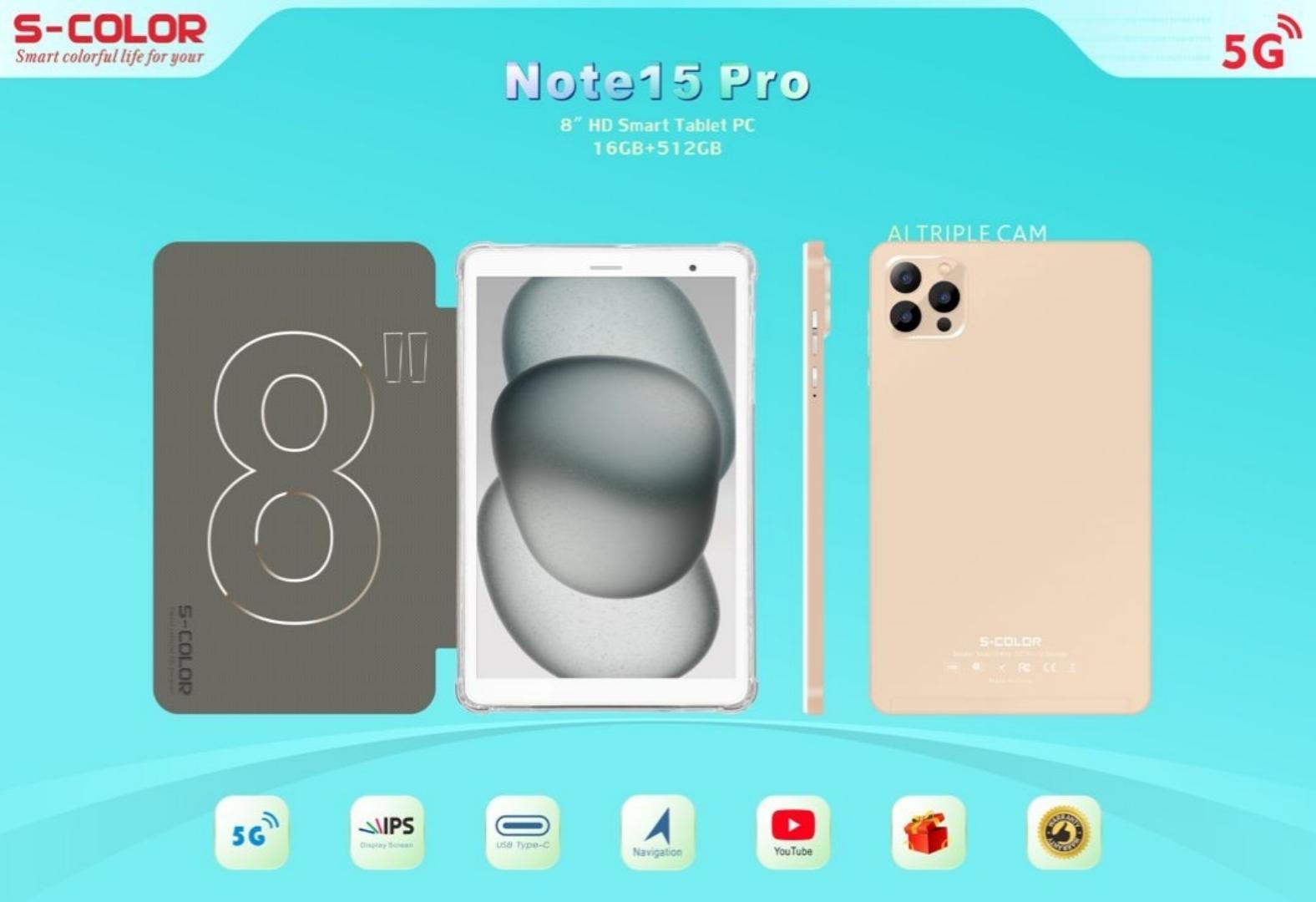 Exclusive discounts for s color Note 15 pro tablet