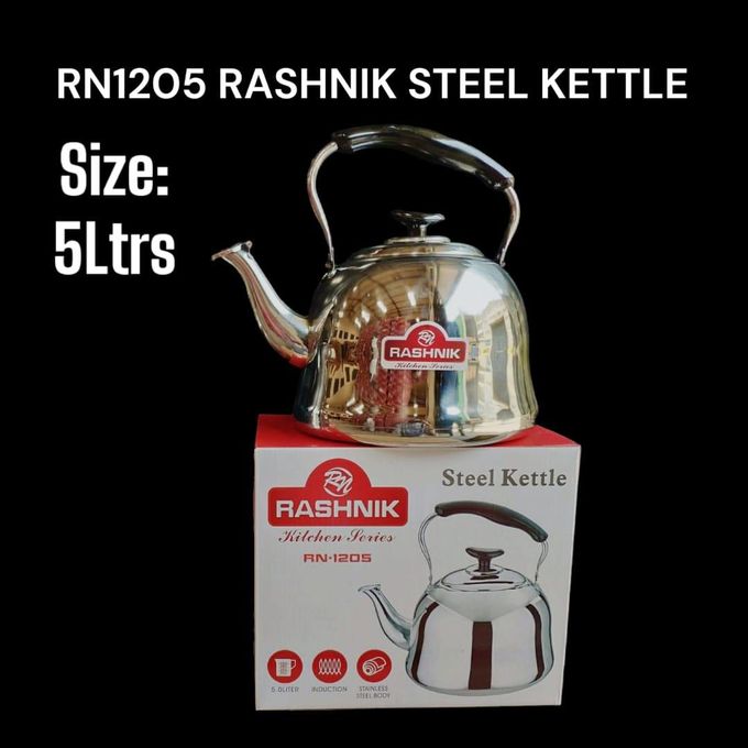Best price for Rashnik 5L Stainless Steel Kettle-Color-Silver-1001160405