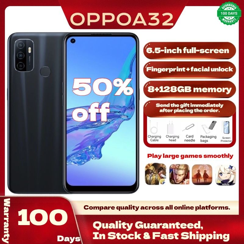 Best price for Refurbished OPPO A32 Android 12 system 8GB+128GB storage ...