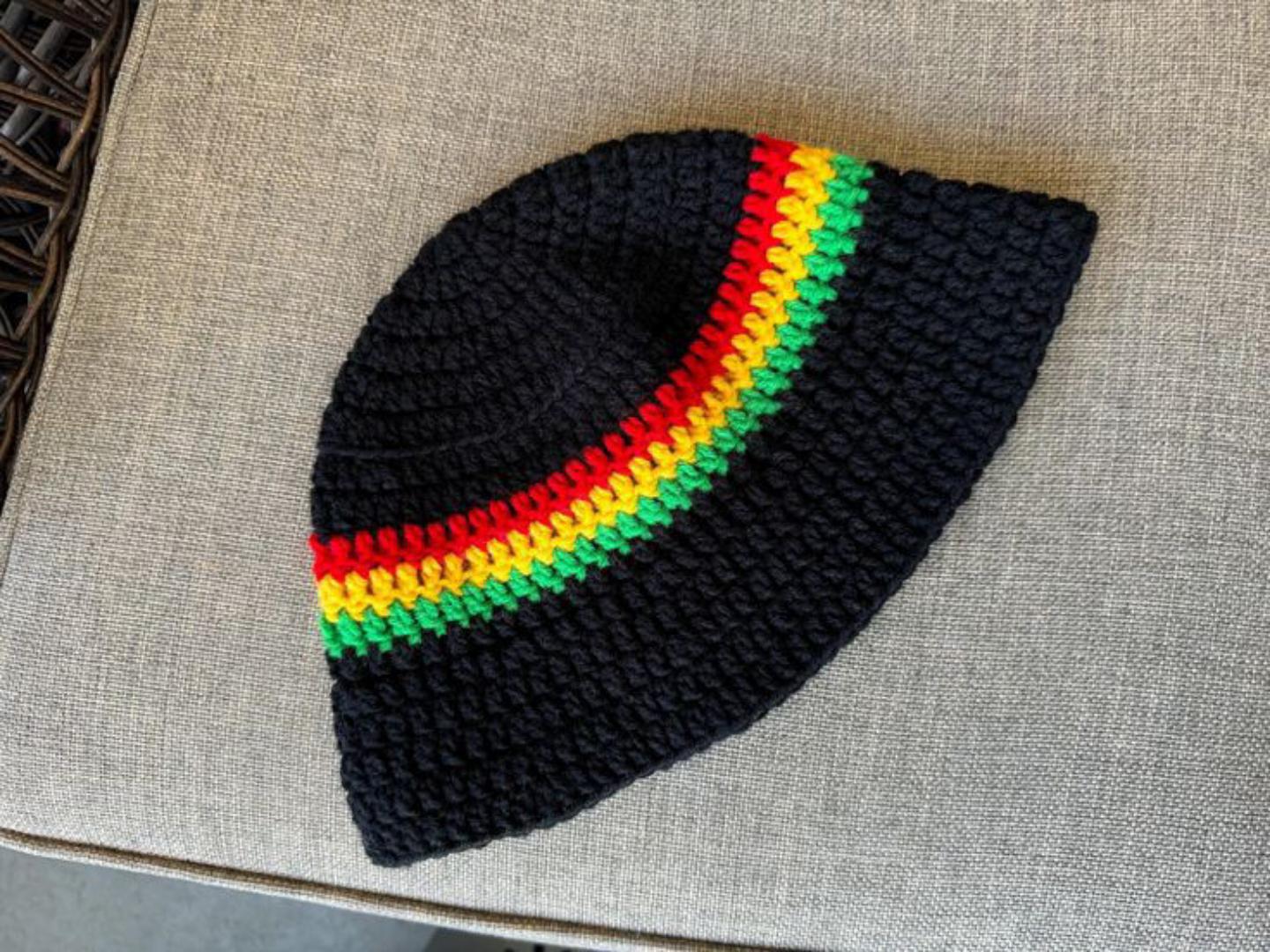 Exclusive discounts for Handmade Crochet Reggae Bucket Hat Unisex Adult ...