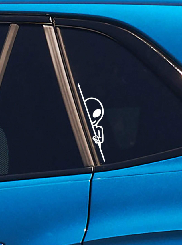 Best price for Alien Peek Car Sticker - UFO Vinyl Decal ...
