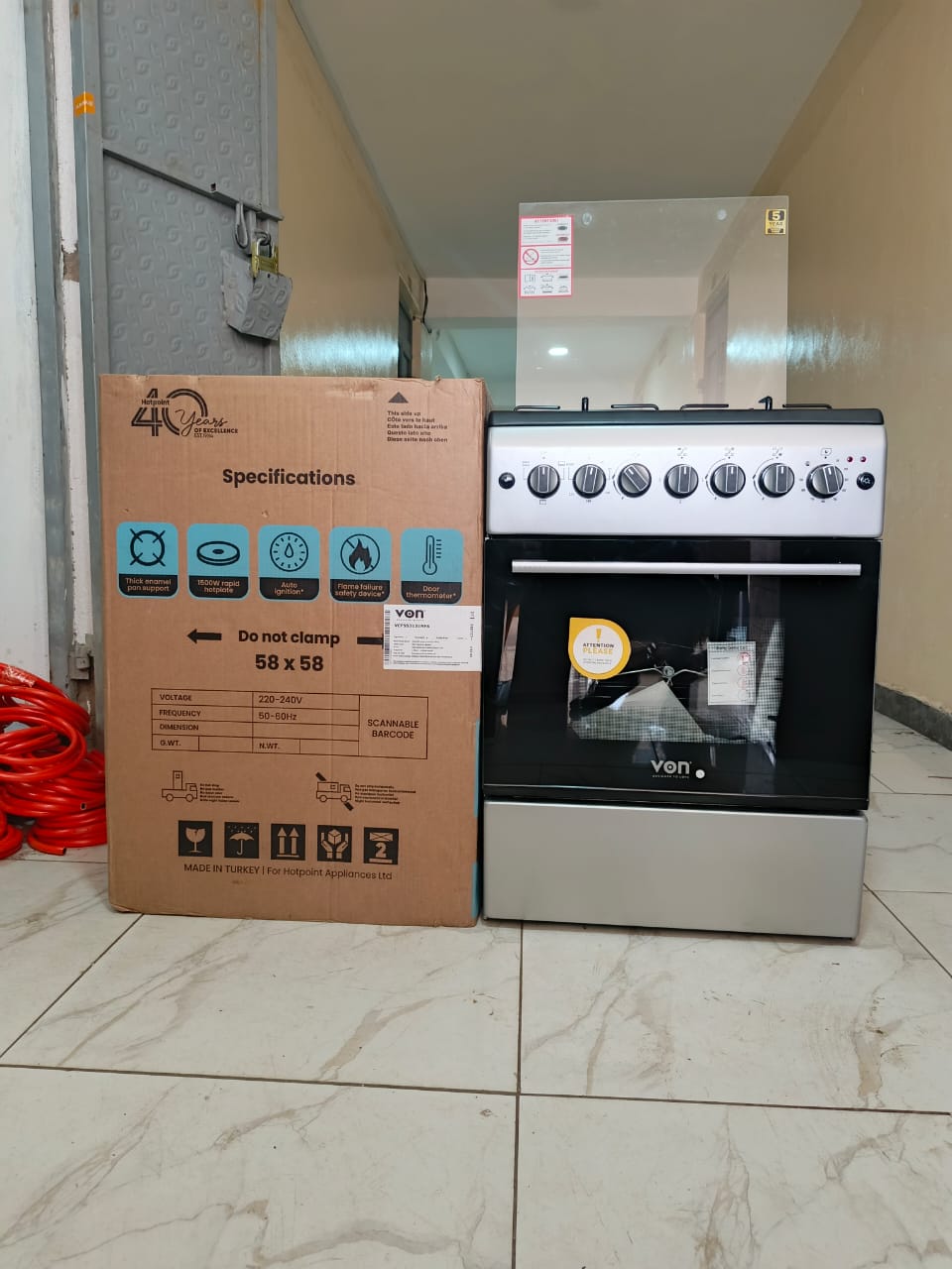 Best price for VON Cooker, Free Standing 58x58, 3 Gas Pool Jet Burners ...