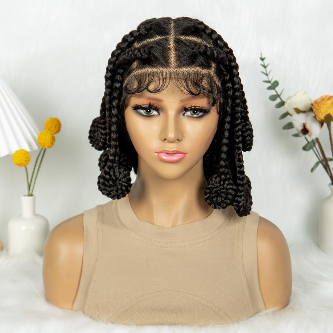 Best price for Kima koroba braided frontal wigs Wigs Color-Black 1001332663