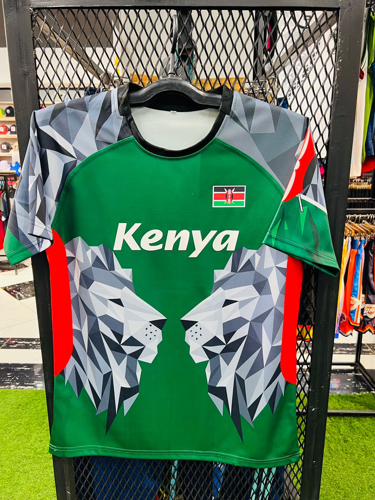 Best price for Kenya Simba Rugby Jersey green High Quality Material ...