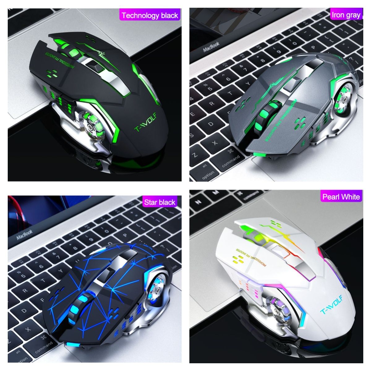 Best price for Q13B Bluetooth dual-mode wireless mouse with lighting ...