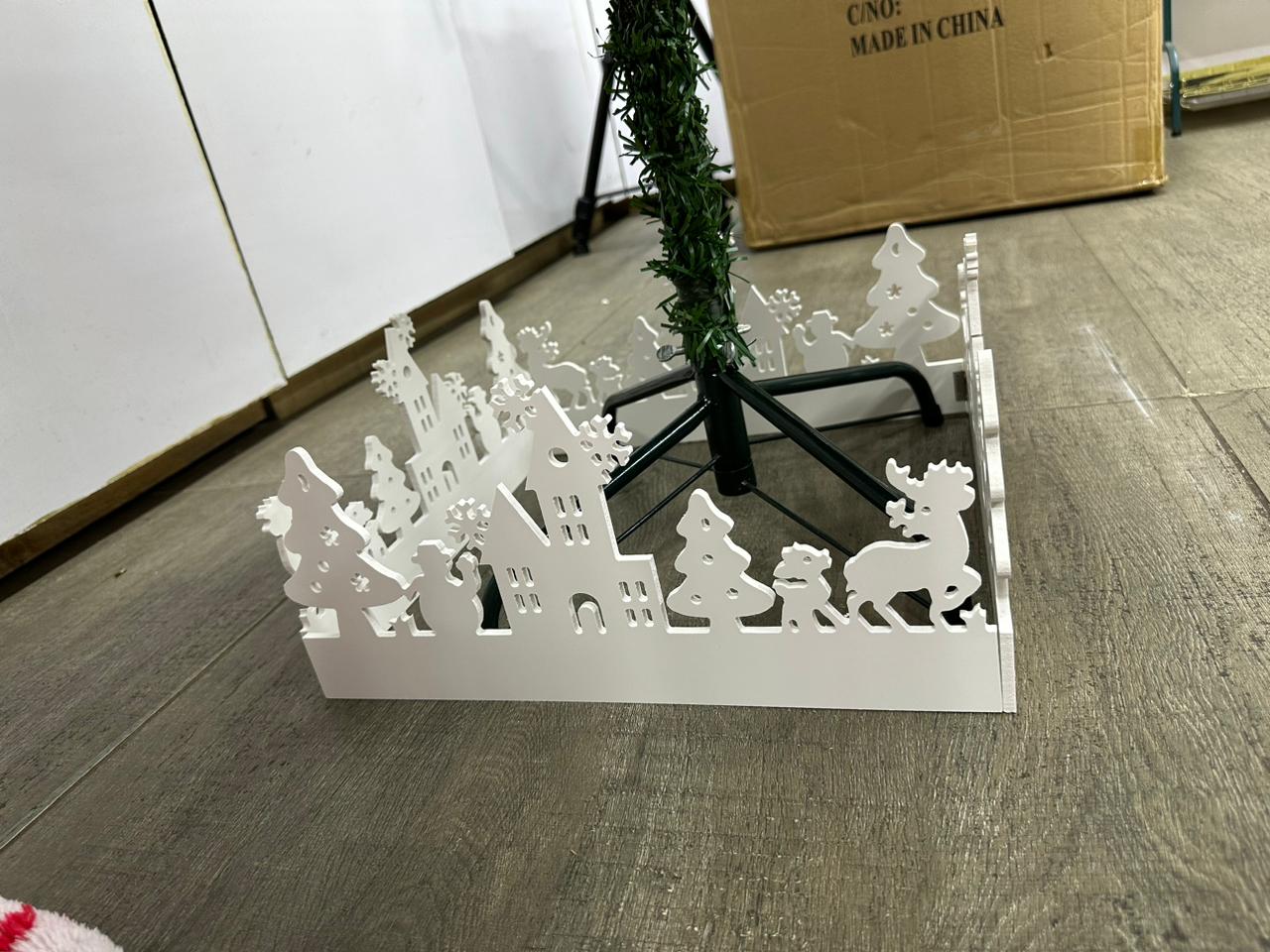 Best price for Christmas Tree Stitching Fence Splice Garden White Decor ...