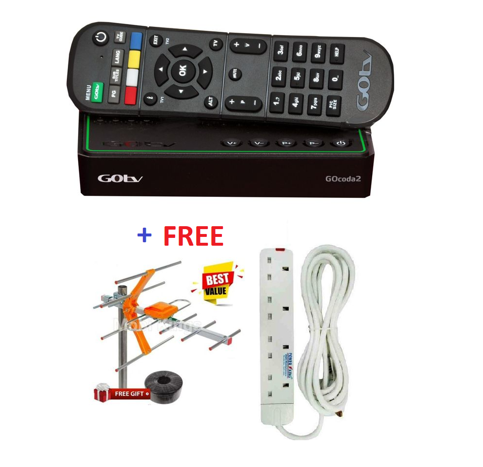 Best price for GoTV Decoder + Free Antenna + Free Antenna Cable + Free ...