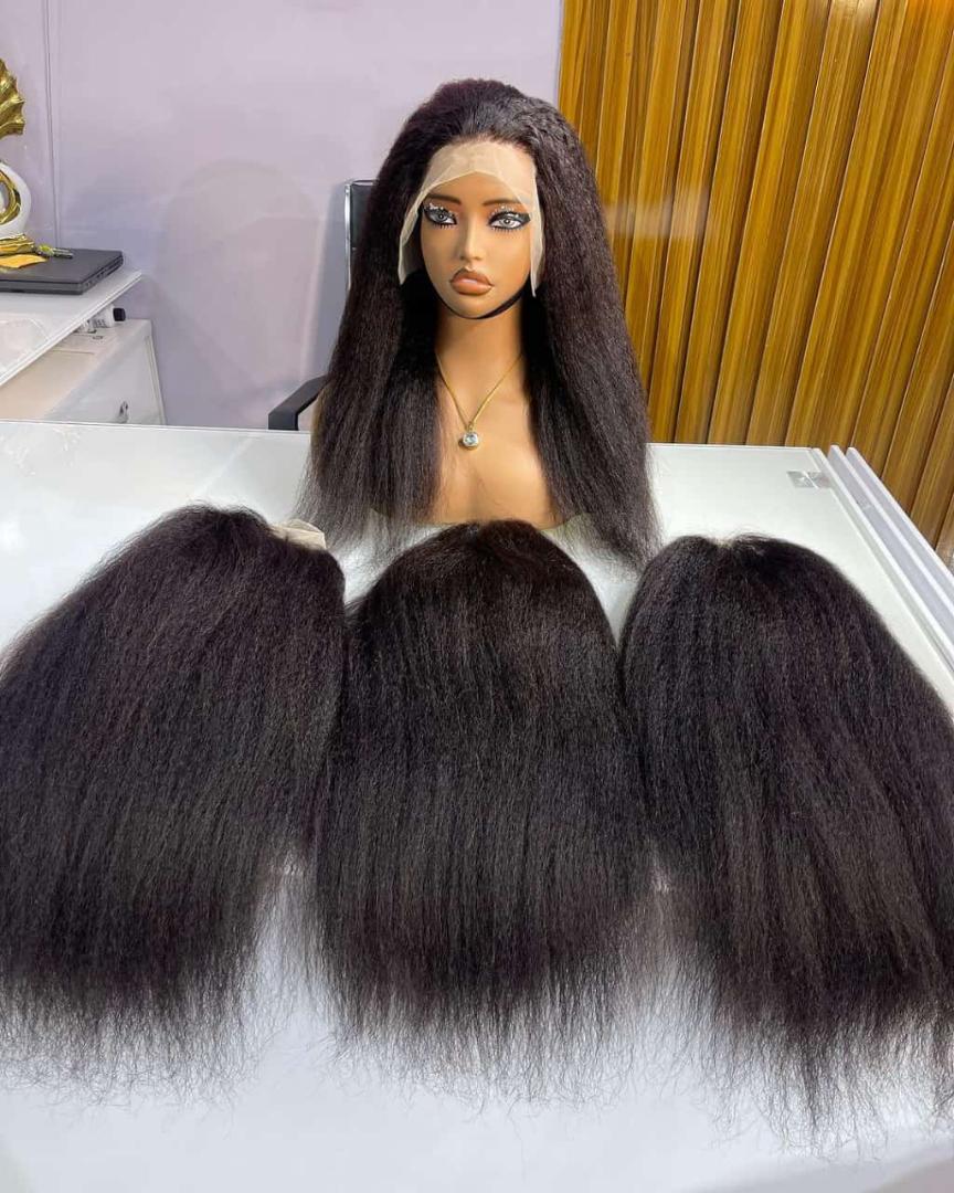 Black Friday Discounts for Natural Yaki full frontal lace wig