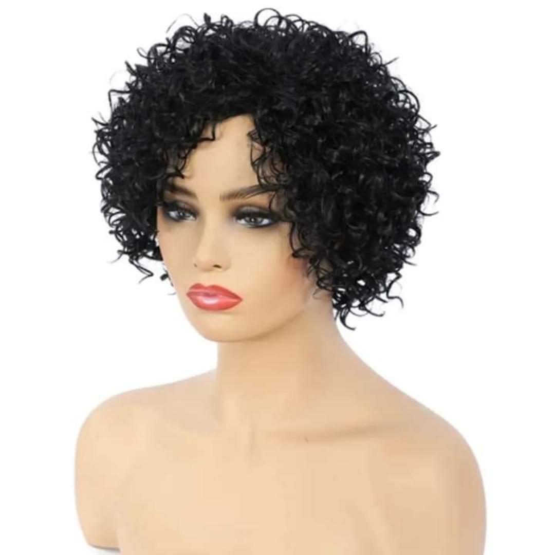 Best price for Natural curly human hair Peruvian wig Wigs Color-Black ...