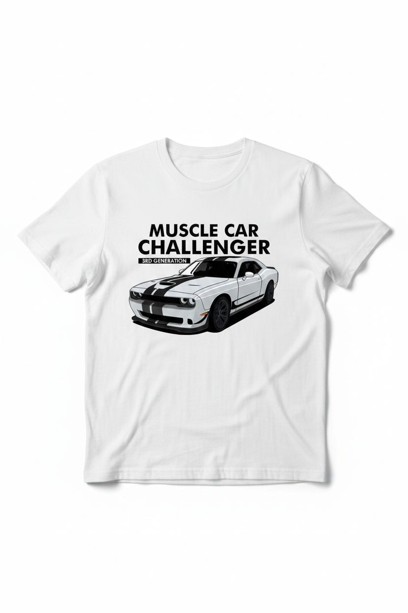 Best price for Dodge Challenger Muscle Car T-Shirt - 3rd Gen Racing ...