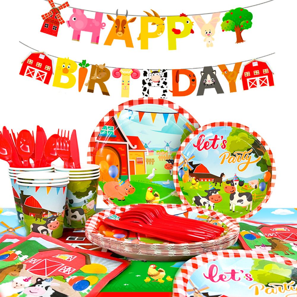 Best price for Farm House Fun Barnyard Animals Party Supplies,130pcs ...