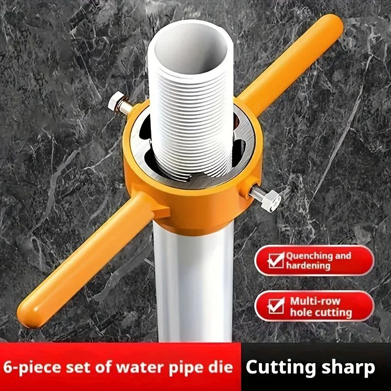 Best price for 6-Piece Water Pipe Die Set, Metal and Plastic Pipe ...