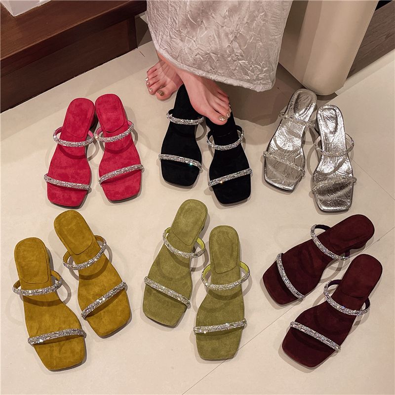 Best price for Ladies High Heels Crystal Rhinestone Single Line ...