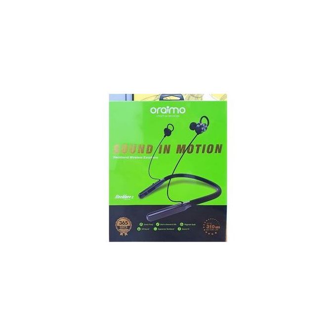 Best price for Oraimo Neck Band Bass Wireless,Black Brand: Oraimo Color ...