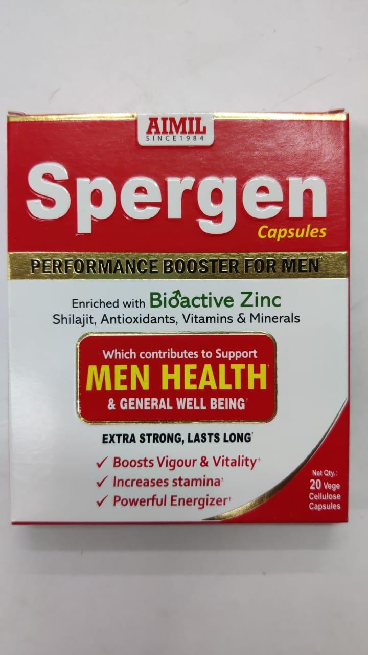 Best price for Aimil Spergen capsules 20's. : For vigour; vitality for ...