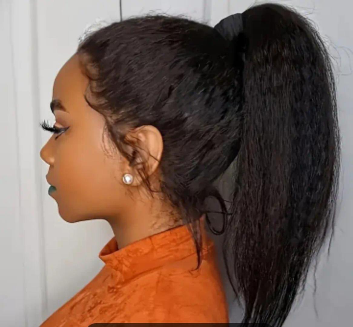Best price for Celebrity T lace frontal kinky straight wig that can be ...