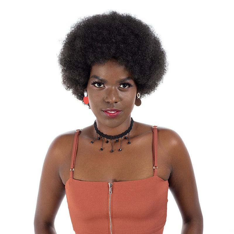Best price for African Afro Human Hair Wig Mechanism AFRO Fluffy ...