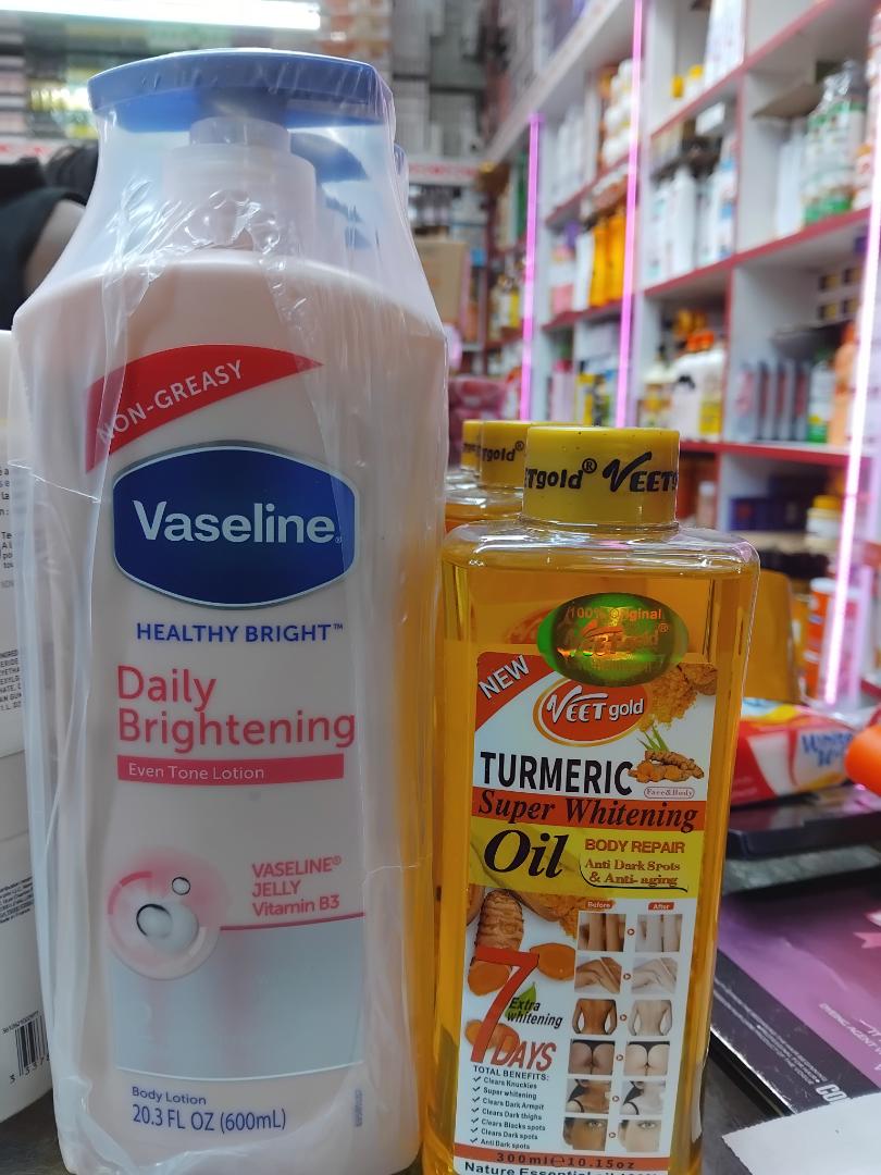 Best price for Vaseline Daily Brightening Even Tone Lotion 600ML + VEET ...